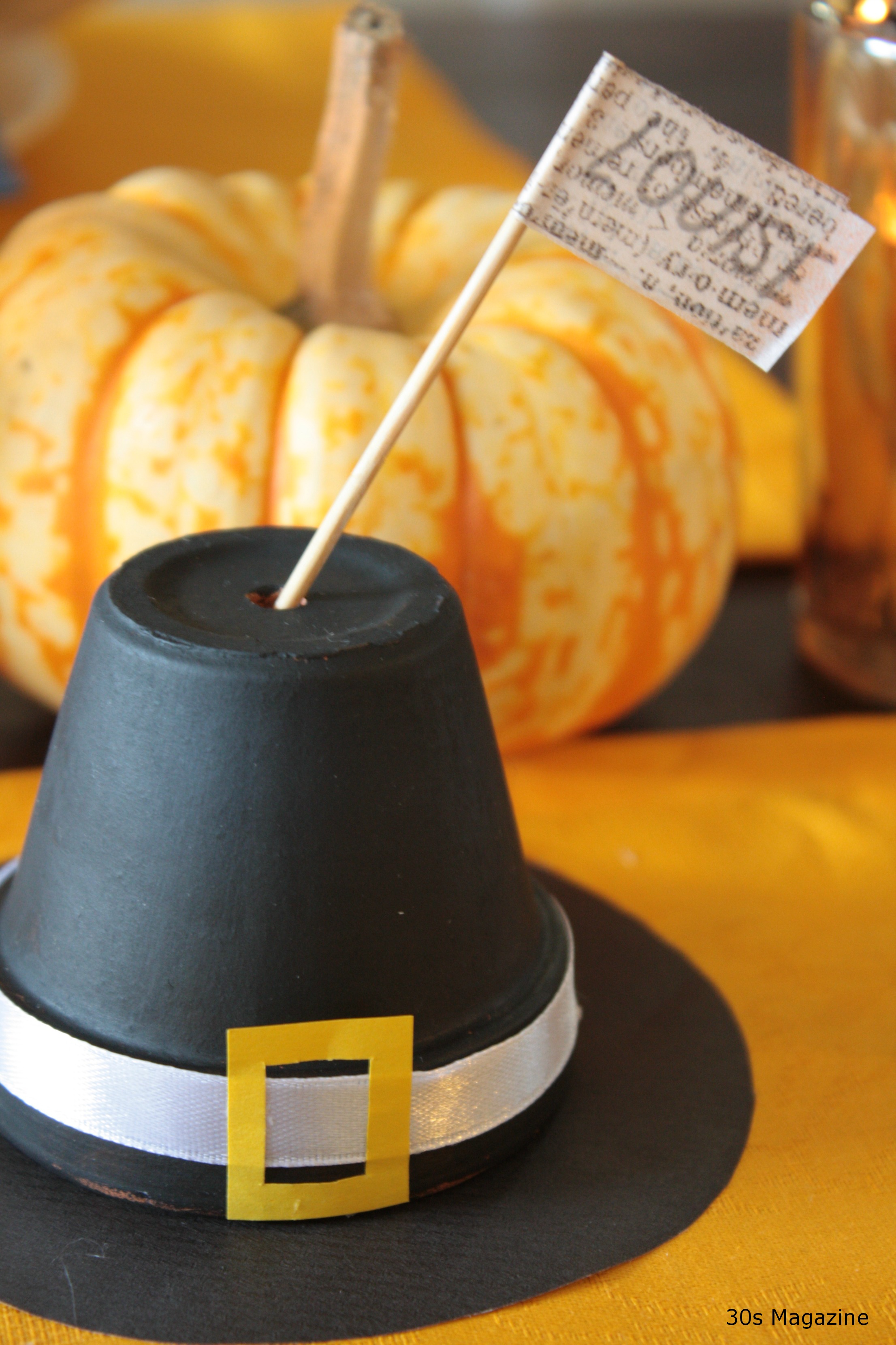 30s Magazine - Thanksgiving place card