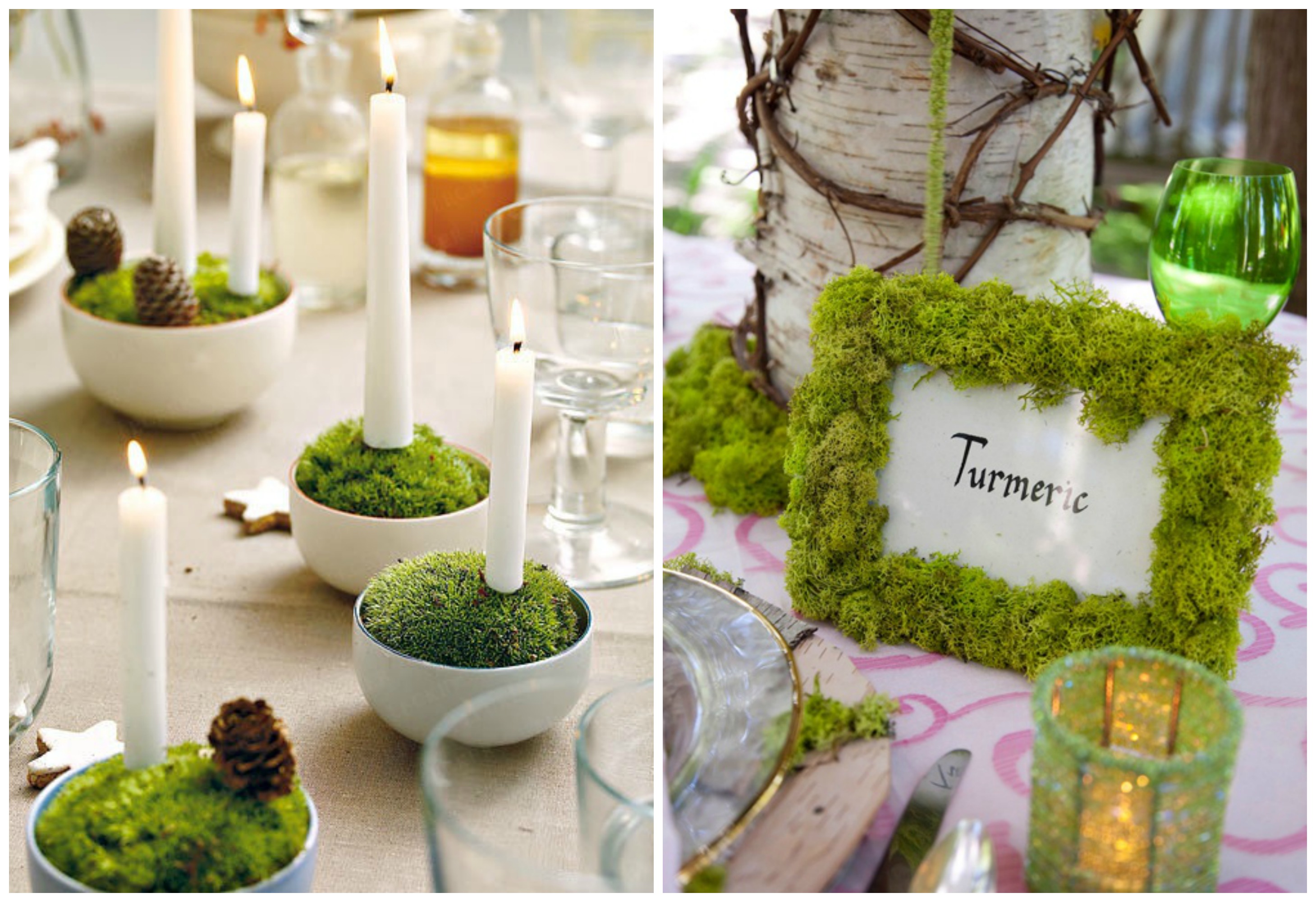 30s Magazine - moss tablesetting